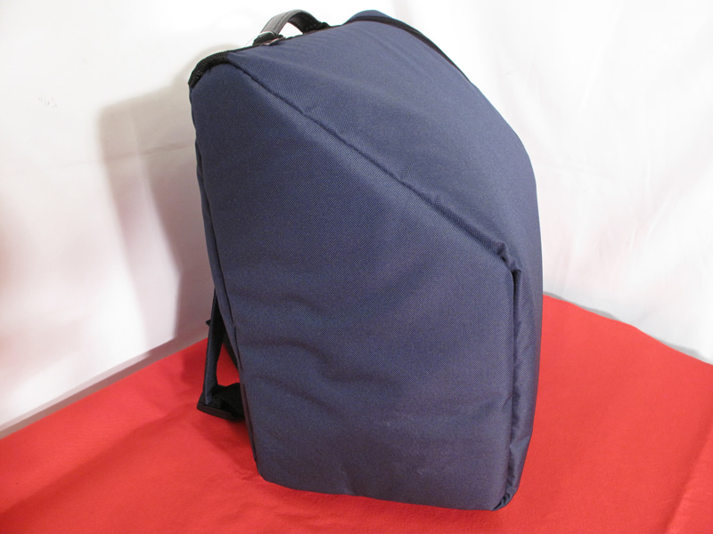 Soft side loading case for 8 bass accordion blue